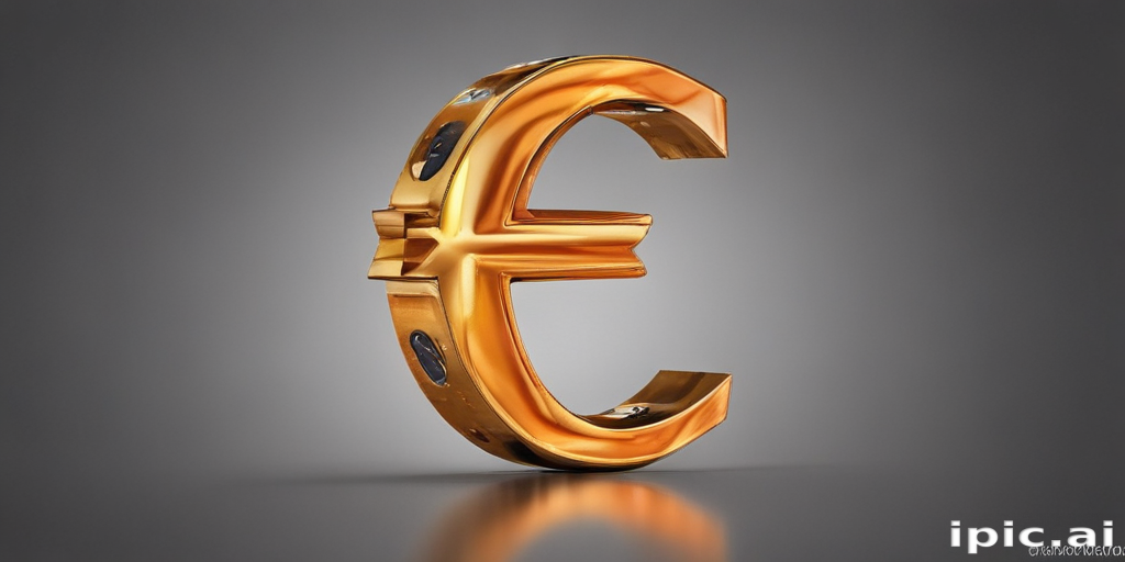 Shiny Golden Euro Symbol with a Sleek and Modern Design