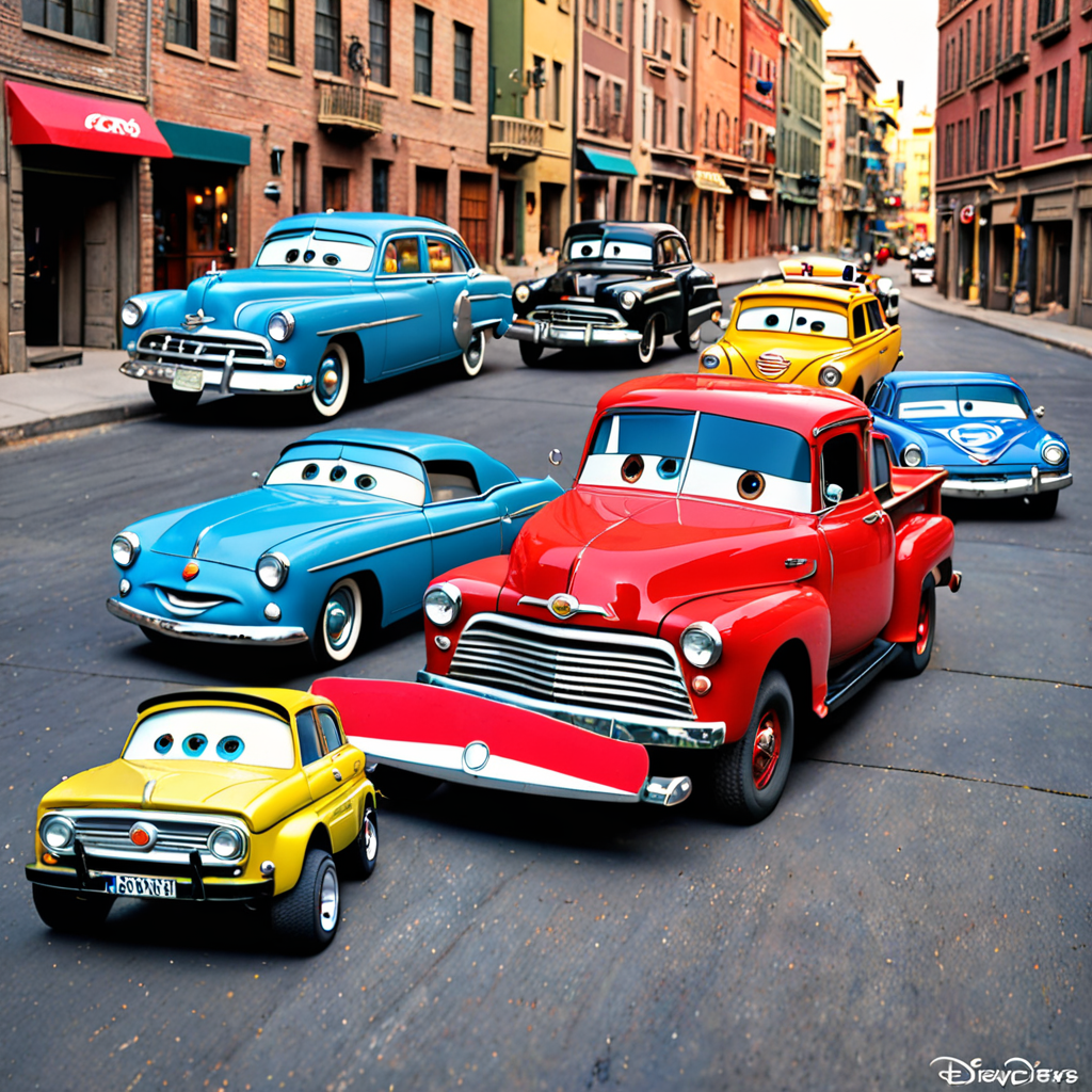 disney pixar cars as real people