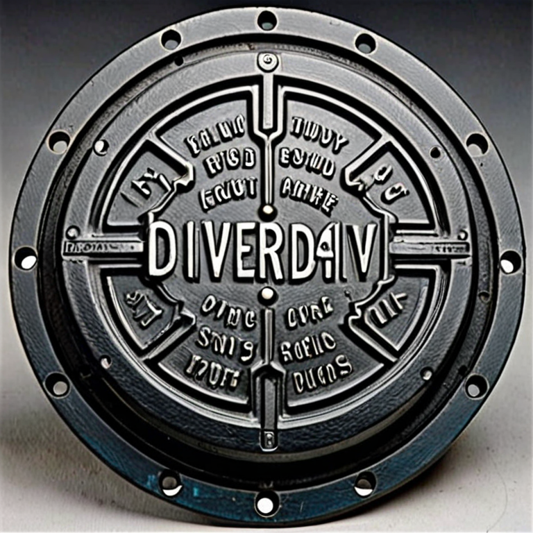 DUCTILE IRON ROUND COVER AND FRAME, TOP WRITTEN DIVARAVI