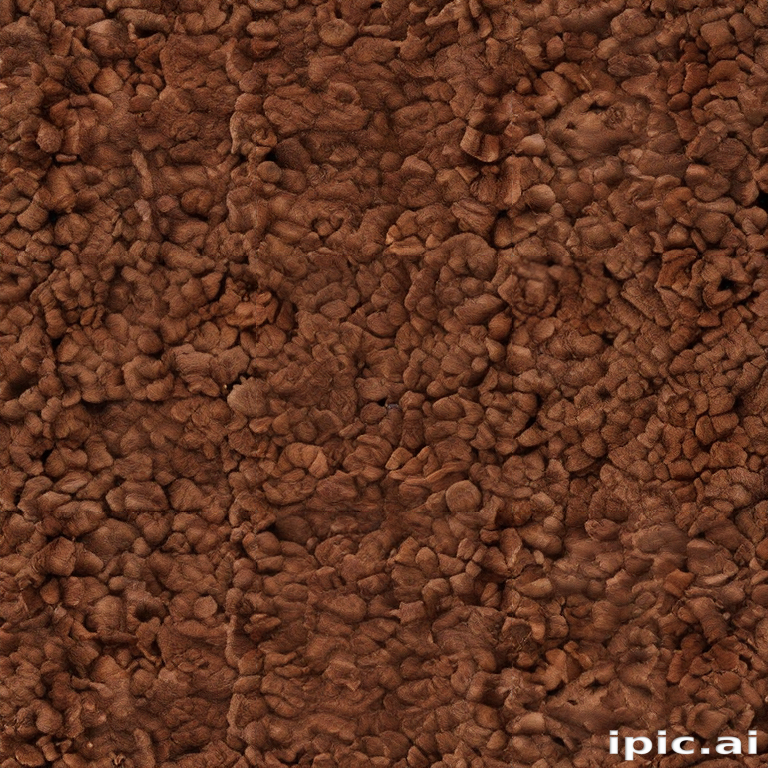 Textured Brown Surface with an Organic, Earthy Appearance and Rich Detail