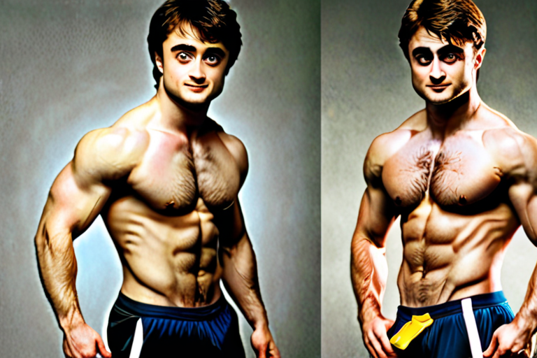 daniel radcliffe bulk muscle
