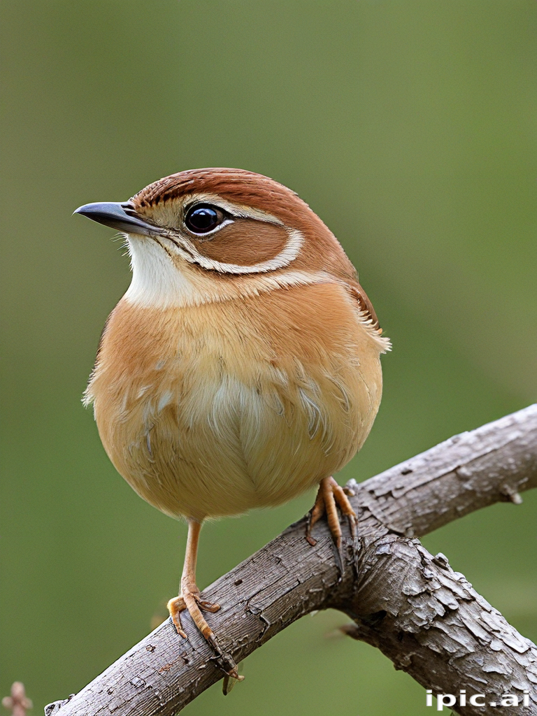 A Charming Small Bird Perched Gracefully on a Branch in Nature.
