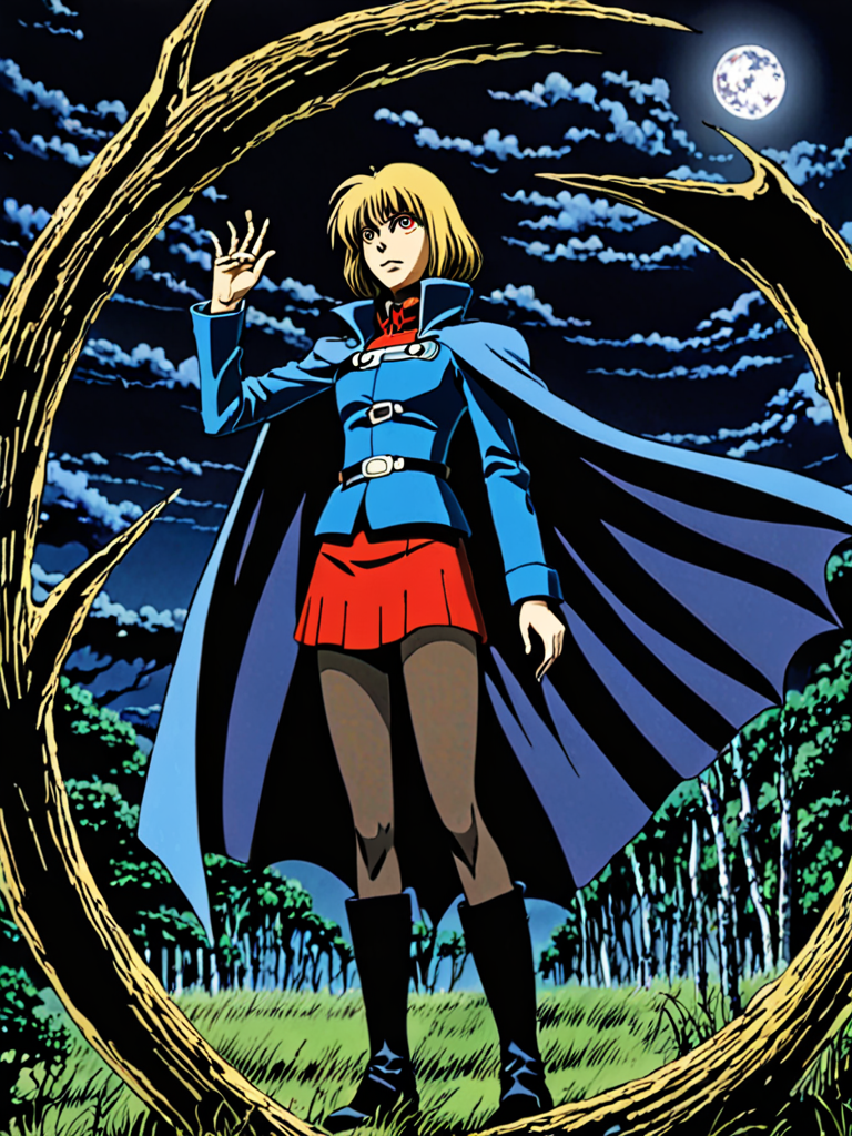 ghibli, dark, vampire girl, hellsing, howl, nausicaä
