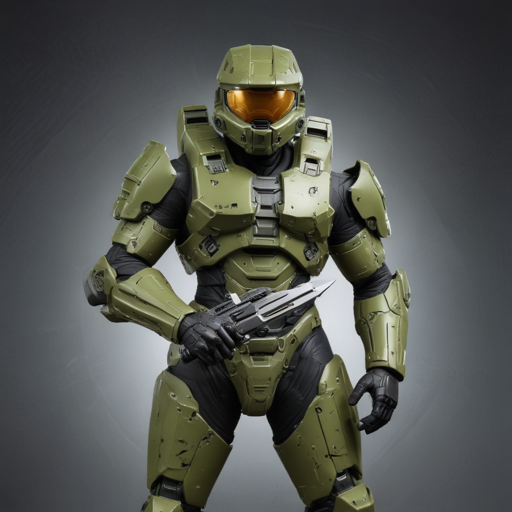 halo master chief with sword