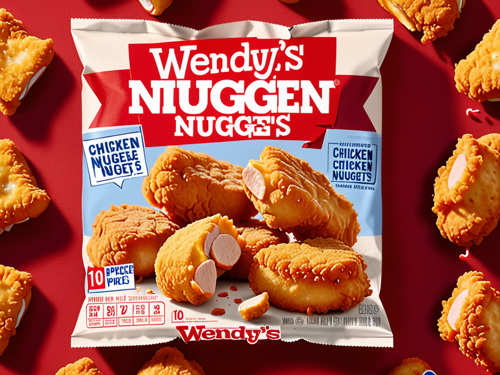 Wendy's Nugget Package Featuring Delicious Chicken Nuggets for Snack Lovers