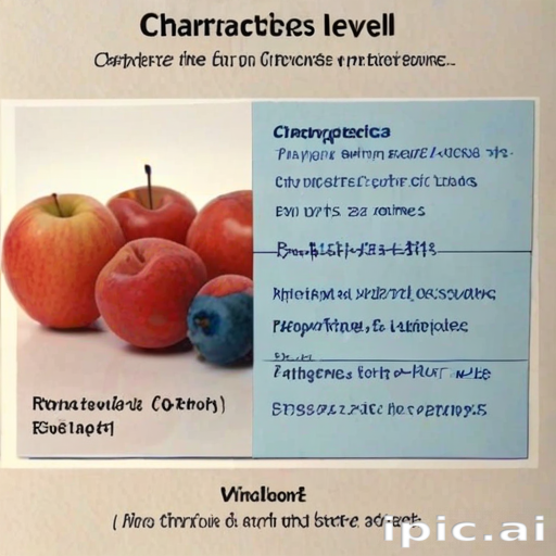 Colorful Display of Apples with Detailed Characteristics and Descriptions