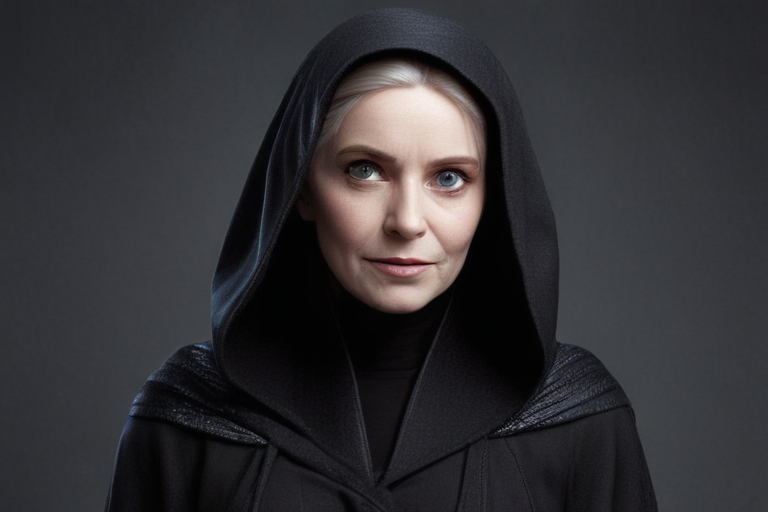 Elsa from Frozen as Emperor Palpatine.