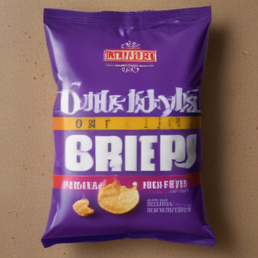 a purple bag of crisps with the letters in black; killer crisps
