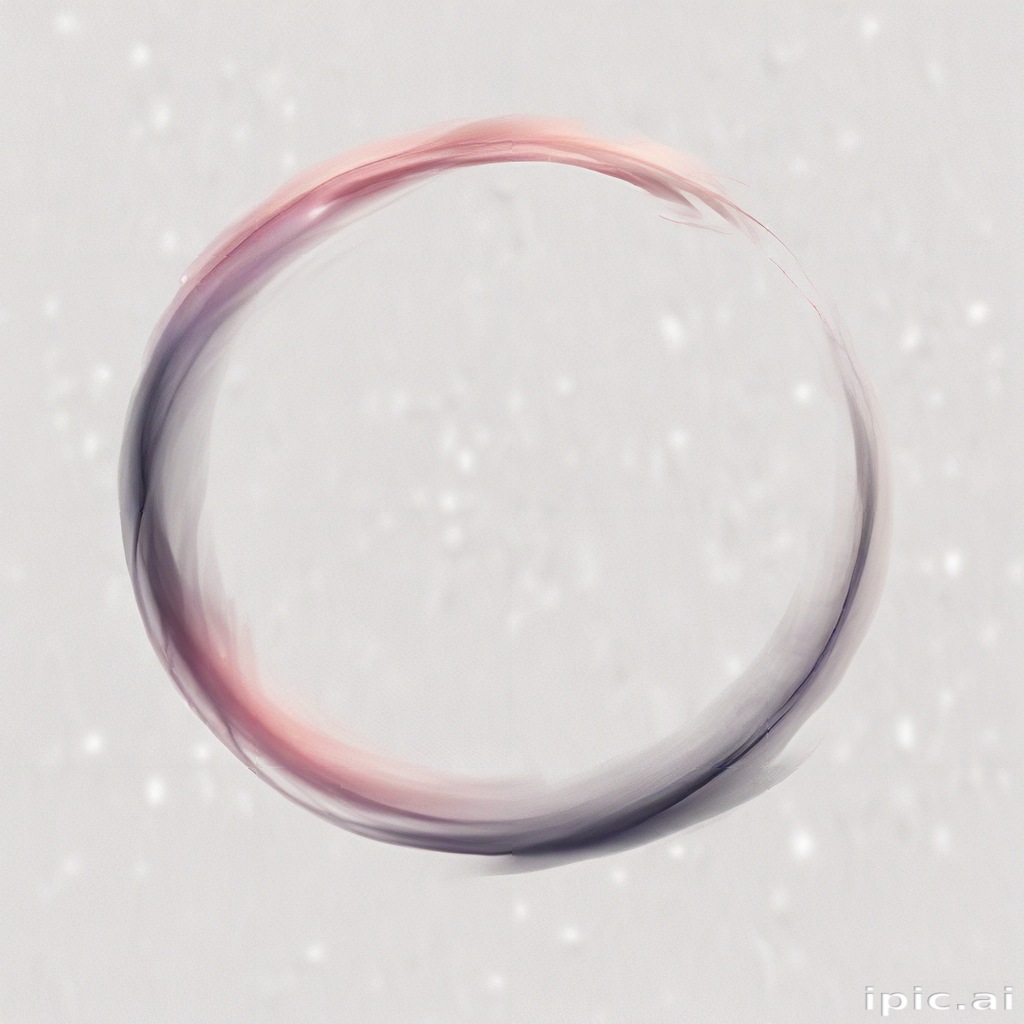 Abstract Circular Form with Soft Color Gradients on a Light Background
