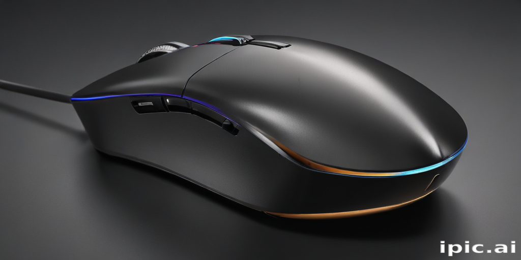Stylish Gaming Mouse with RGB Lighting and Ergonomic Design for Comfort
