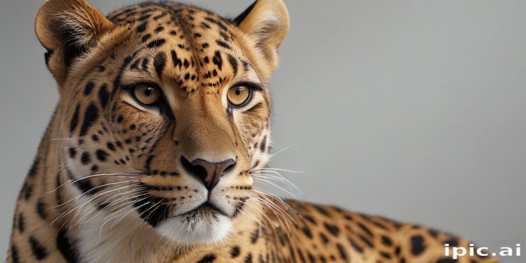 Majestic Close-Up of a Beautiful Leopard with Stunning Spots and Eyes