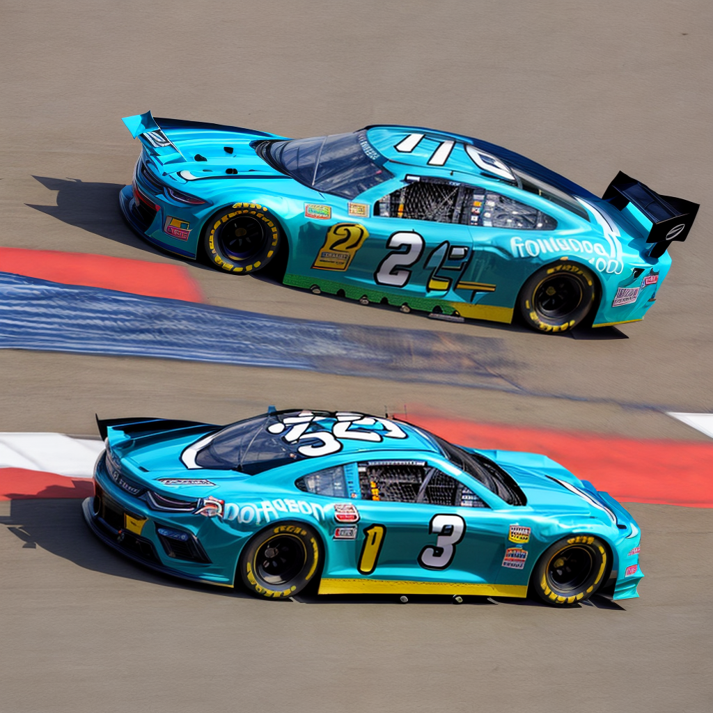 Nascar graphic design racing car poster