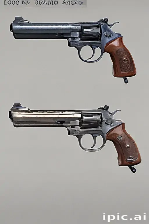 Comparison of Two Distinct Revolver Designs Showcasing Unique Features ...