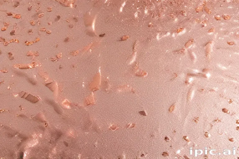 Glittering Rose Gold Surface with Textured Patterns and Shimmering ...