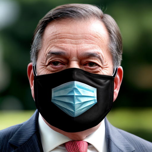 stupid president face masked