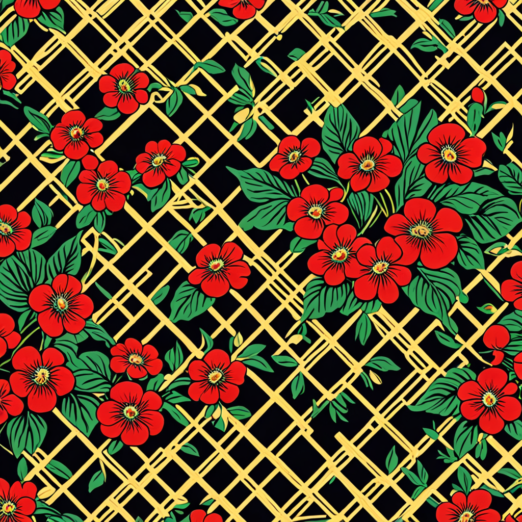 Combine a rich, vibrant pattern with subtle interwoven Gucci-inspired ...