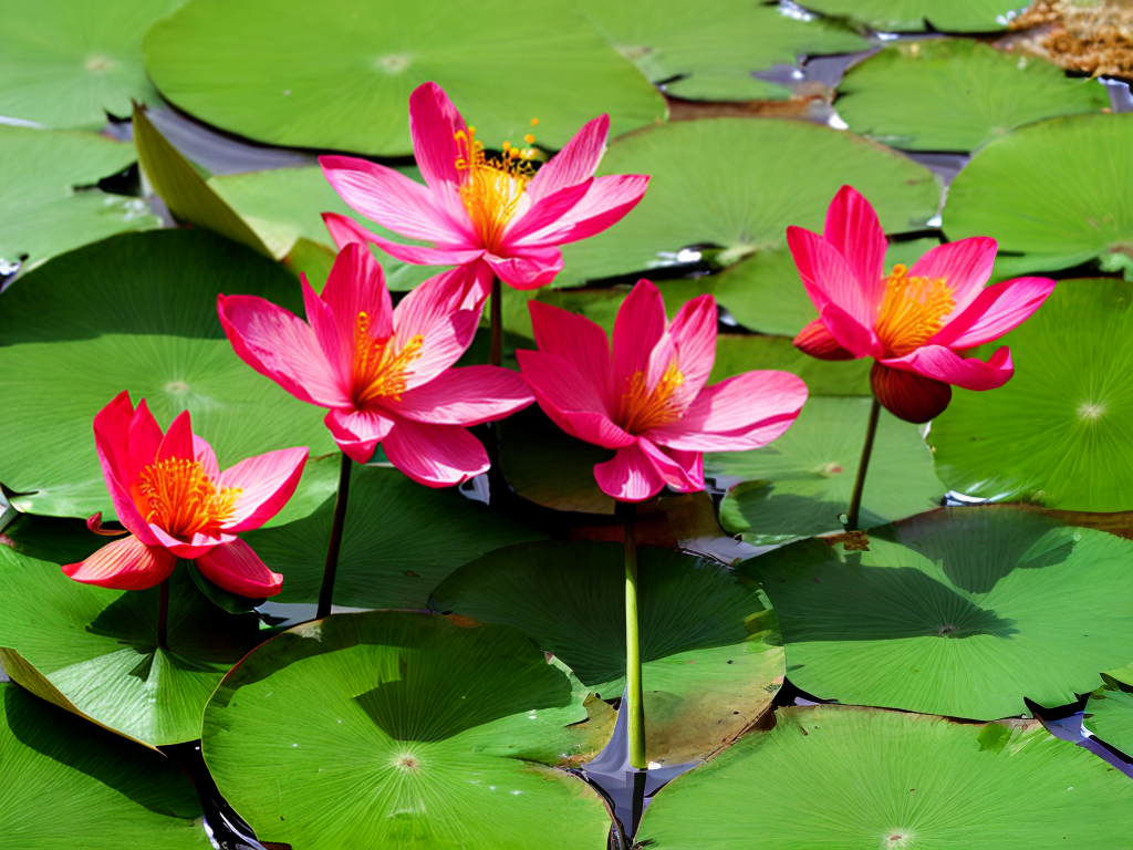 combine a hibiscus flower and lotus flower