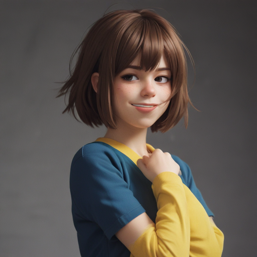 Chara from undertale farting