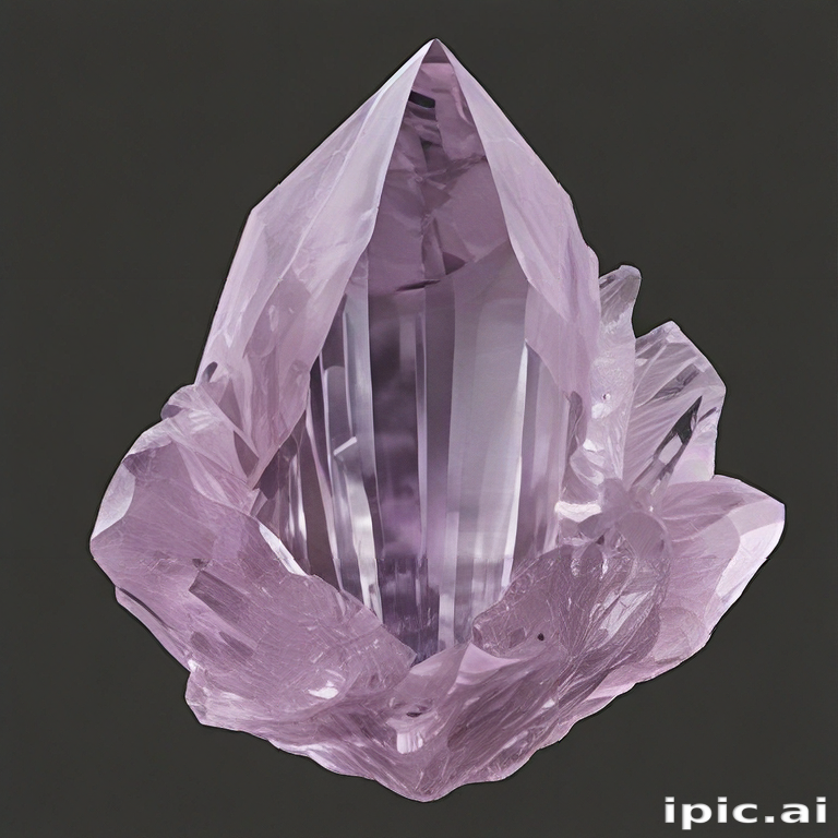Beautifully Cut Amethyst Crystal Gleaming with Natural Light and Elegance