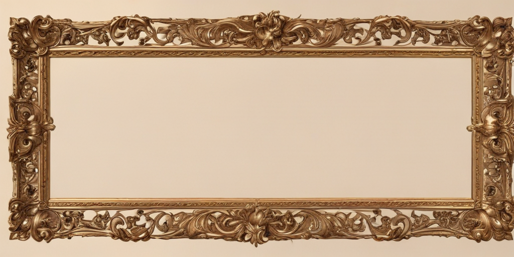 Intricately Designed Vintage Frame Perfect for Displaying Cherished ...