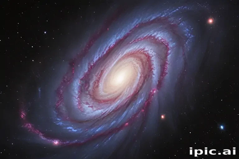 Swirling Beauty of the Cosmos: A Stunning Spiral Galaxy in Space