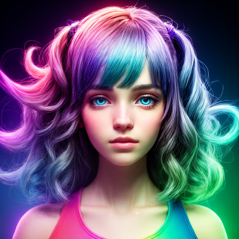 Cute girl , cinematic lighting, volumetric lighting, together into a ...