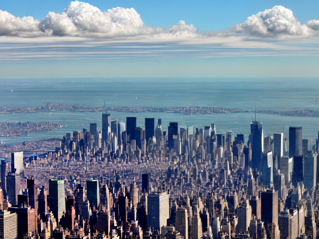New York city after atomic blast