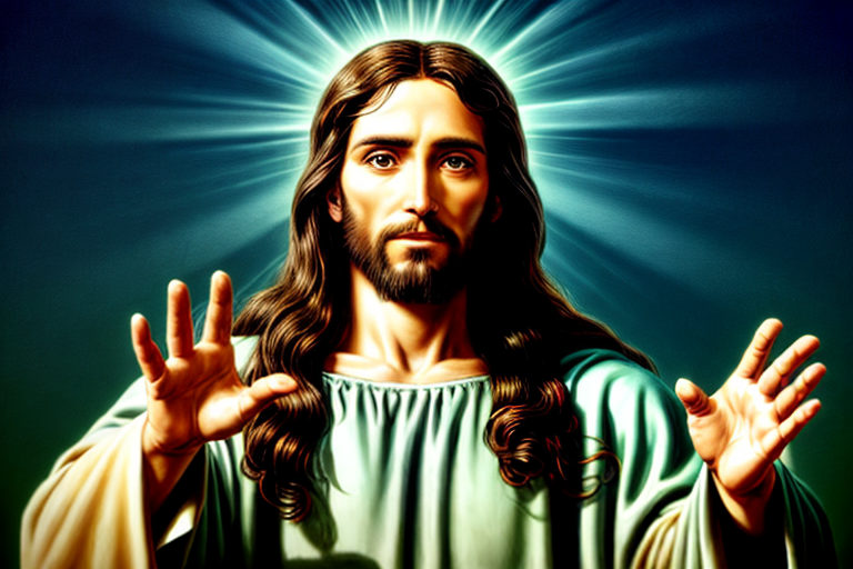 Jesus showing his hands