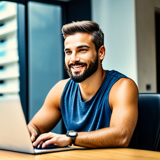 um homem trabalhando como freelancer