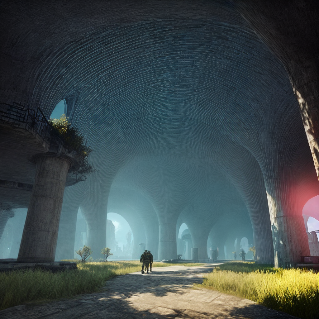The Institute utopian underground architecture from fallout 4 with ...