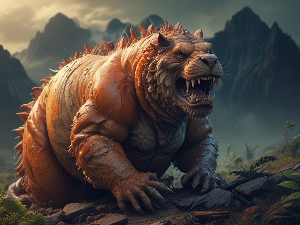 Majestic and Fearsome: The Enormous Creature Roaming Stunning Mountain ...