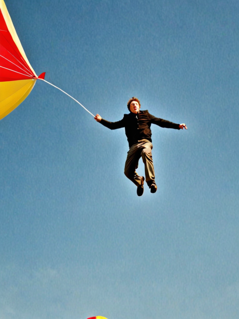 people falling from the sky