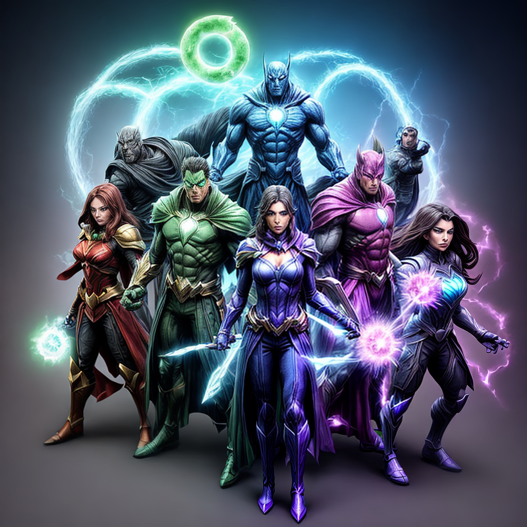 create for me a group of weak super villains, one of them is a magician ...