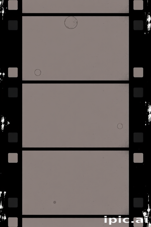 An Empty Film Strip Frame Highlighting the Beauty of Minimalism in Cinema
