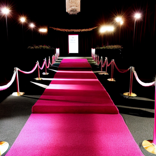 Pink carpet entrance