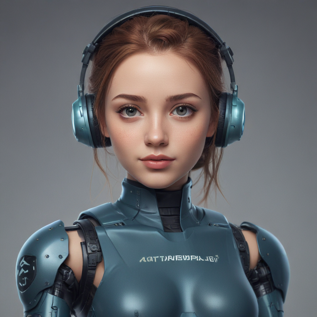 cute female help bot avatar