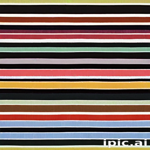 Colorful Horizontal Stripes Creating an Abstract Pattern of Vibrant Lines