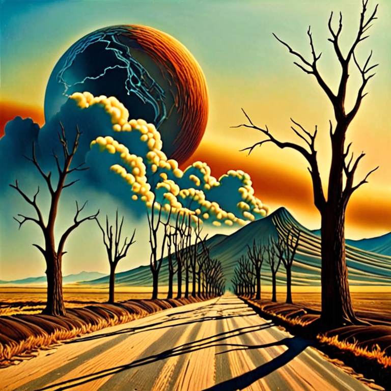 Scorched earth surreal art