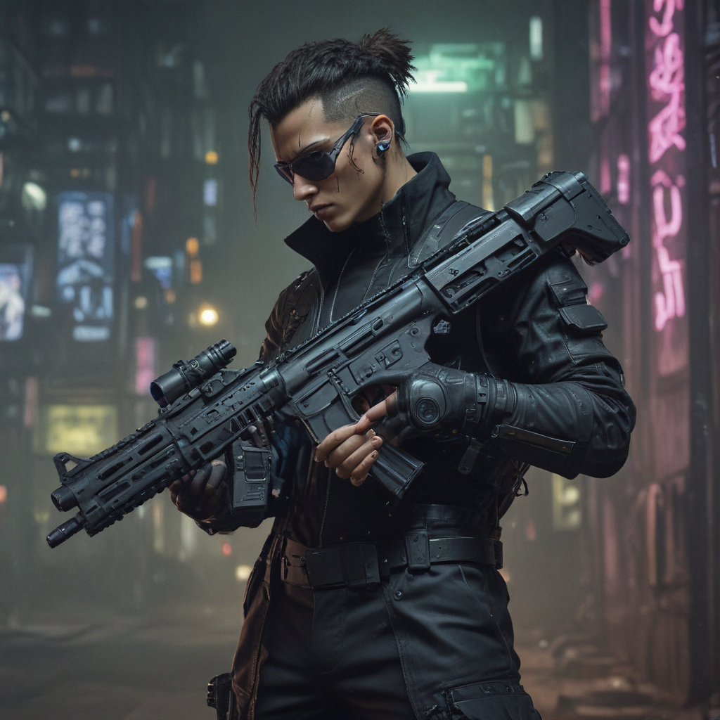 gun cyberpunk