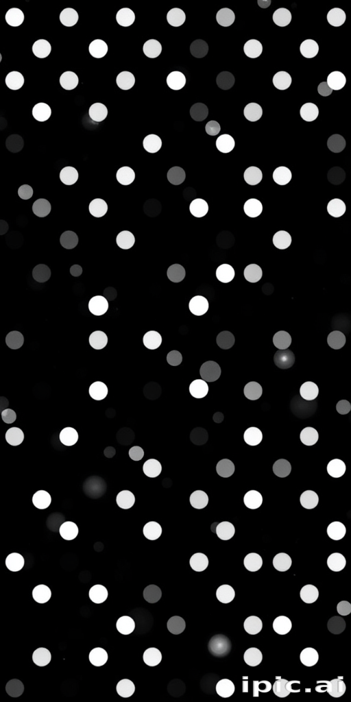 Black Background with Randomly Arranged White Dots Creating a Unique ...