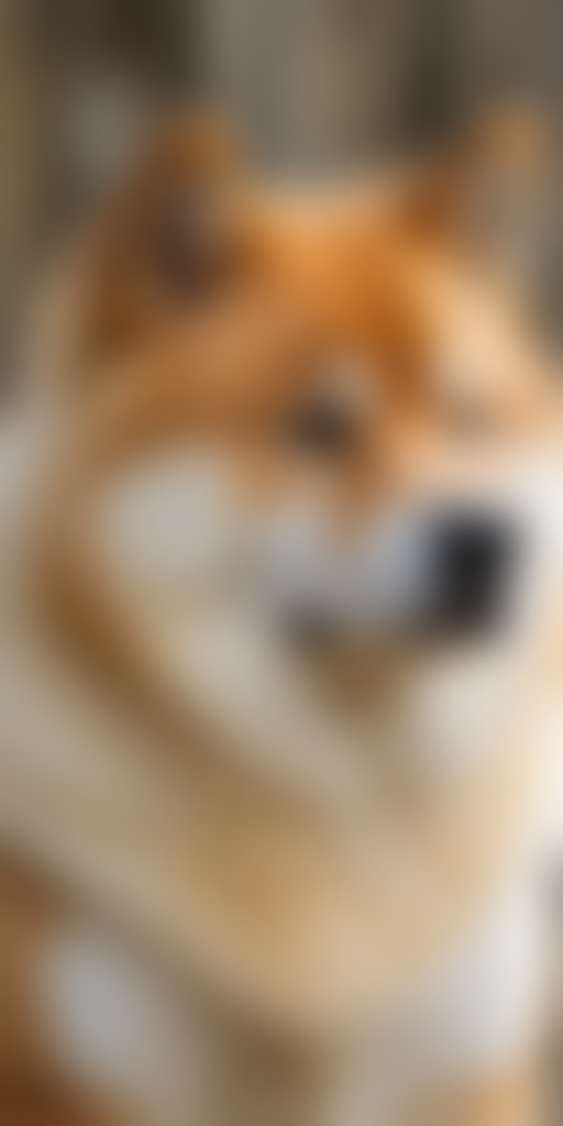A Close-Up Portrait of a Shiba Inu with Soft, Fluffy Fur