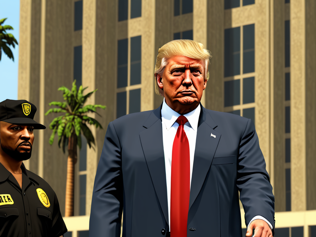 Donald Trump as a GTA San Andreas character