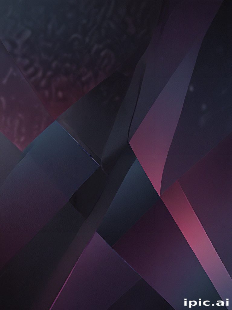Abstract Geometric Composition with Layers and Gradient Colors in Dark ...