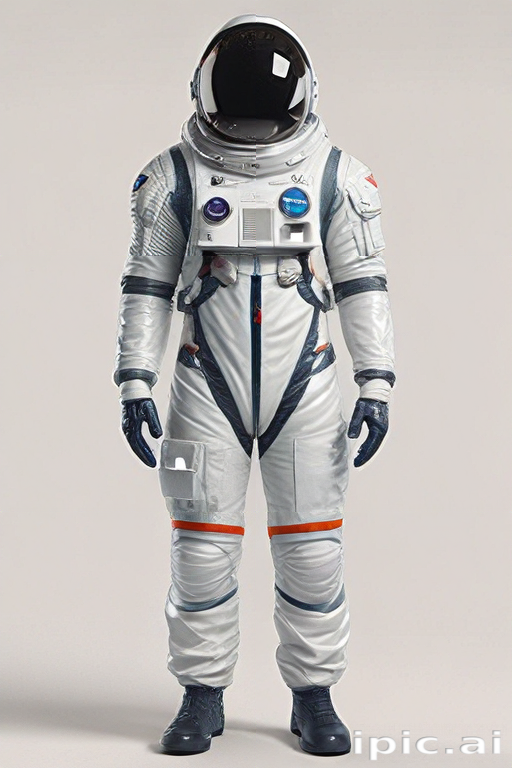 Astronaut in Space Suit Ready for Exploration Beyond Earth's Atmosphere