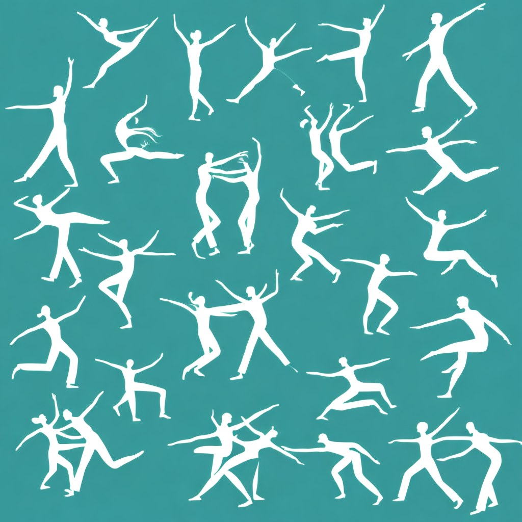 an illustration of the dance style of contact Improv