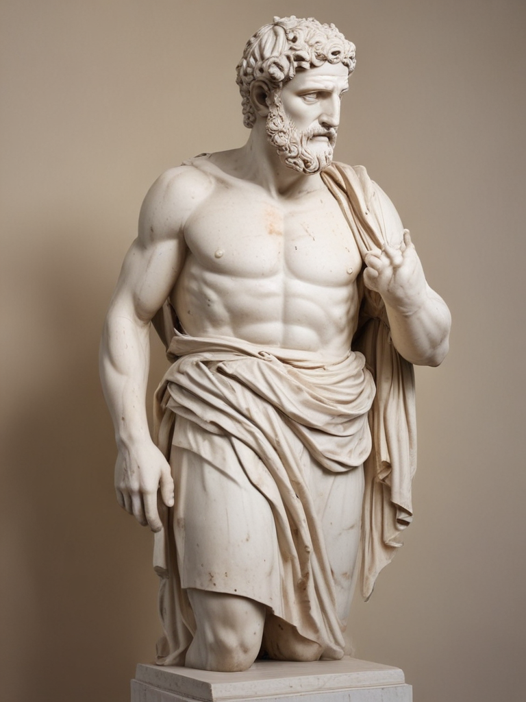 stoic statue greek style thinking