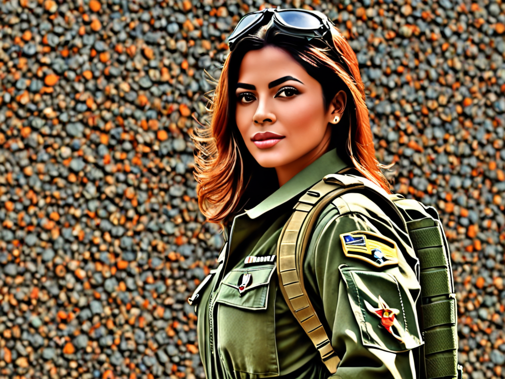 Aline Machado Military version