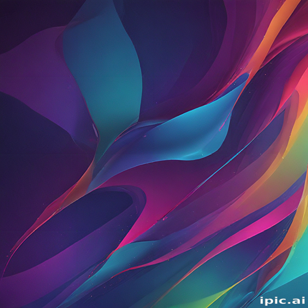 Vibrant Abstract Waves of Color Flowing in a Dynamic Pattern