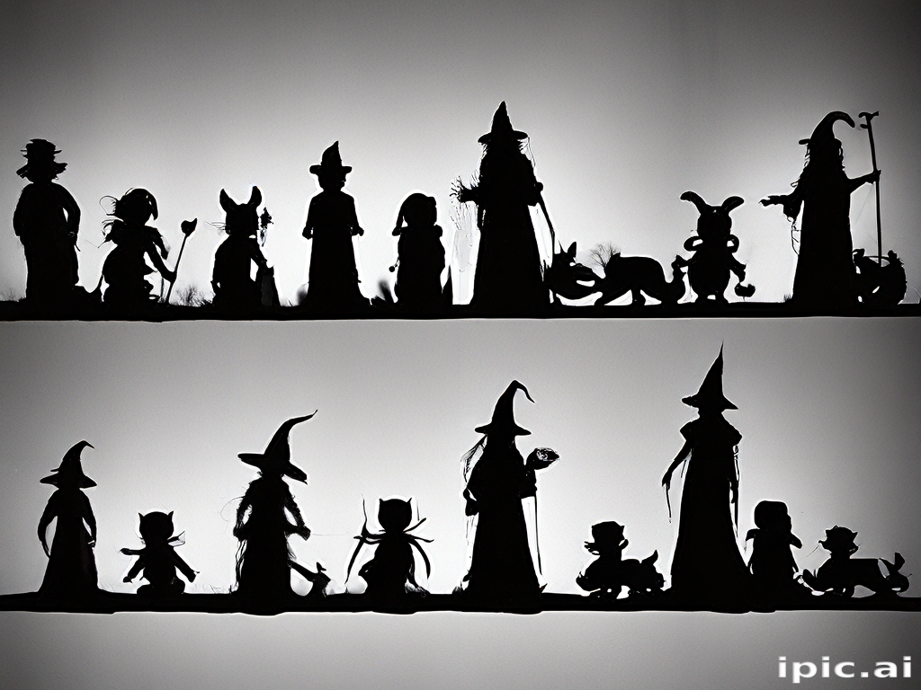 Whimsical Shadow Silhouettes of Magical Creatures and Enchanting ...