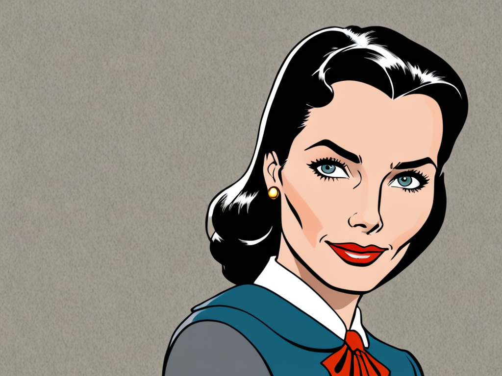 Lois Lane cartoon style